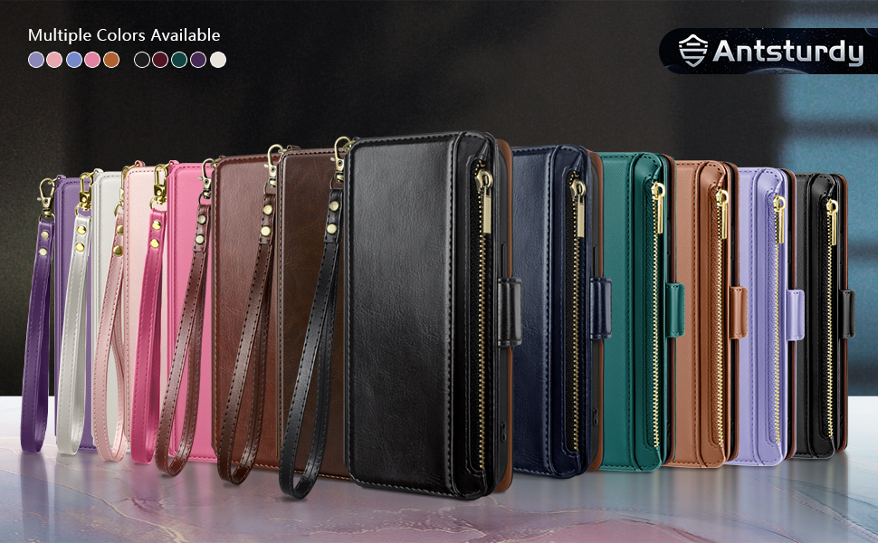 Amazon.com: Antsturdy Compatible with iPhone 16 Wallet Case,RFID Blocking PU Leather Phone Case ...