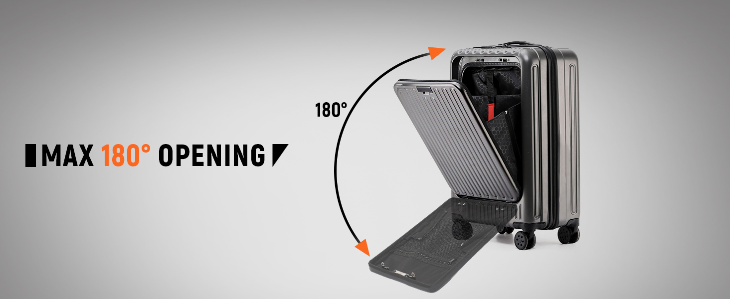 Amazon.com | UrbanExporer Mini 20inch Carry On Luggage 22x14x9 Airline Approved, ABS+PC Hard ...