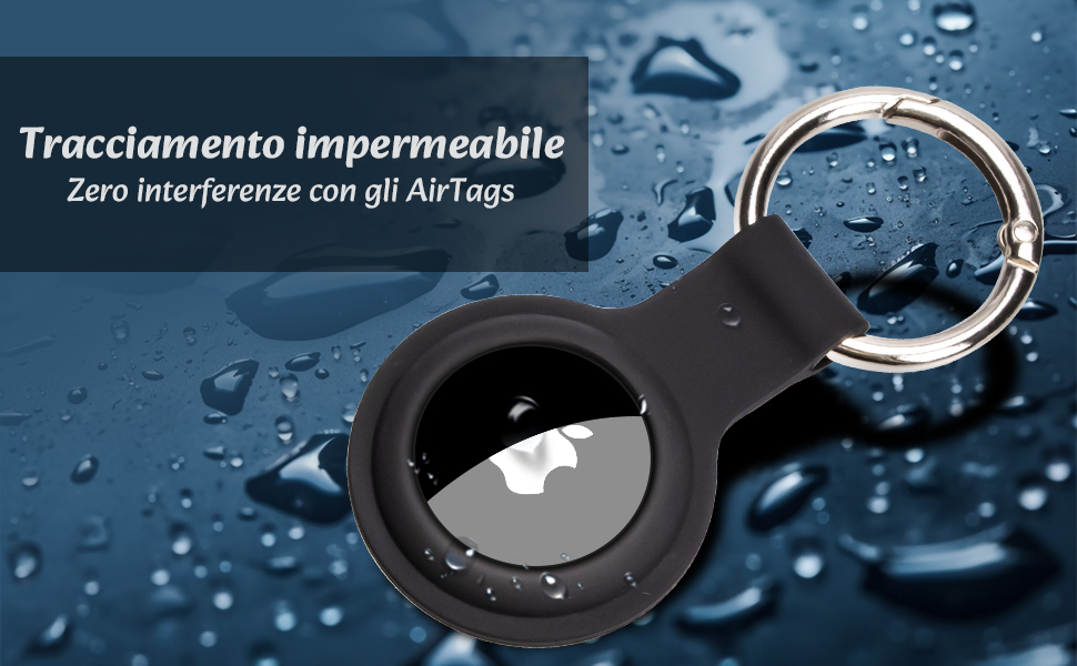 Alyvisun Porta AirTag [6 pacchi], Portachiavi AirTag Custodia Colorato Silicone : Amazon.it ...