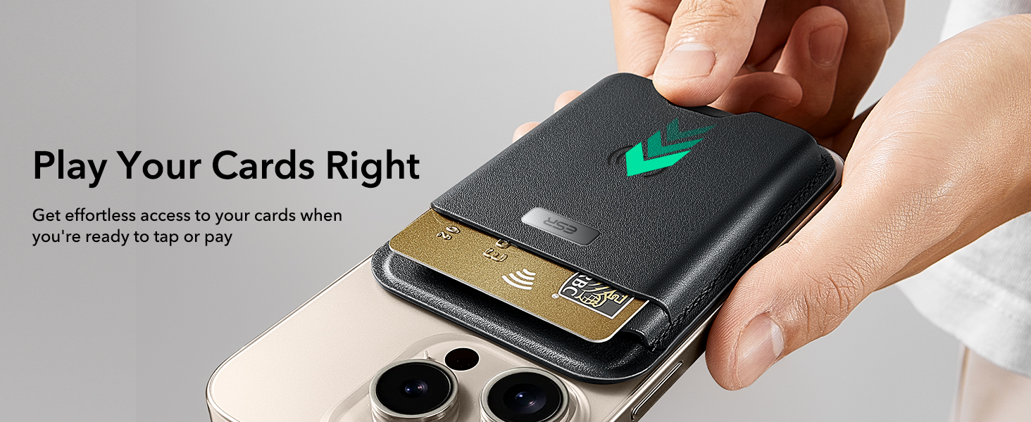 Amazon.com: ESR for MagSafe Wallet with Find My Functionality, 5 Cards Holder, RFID-Blocking ...