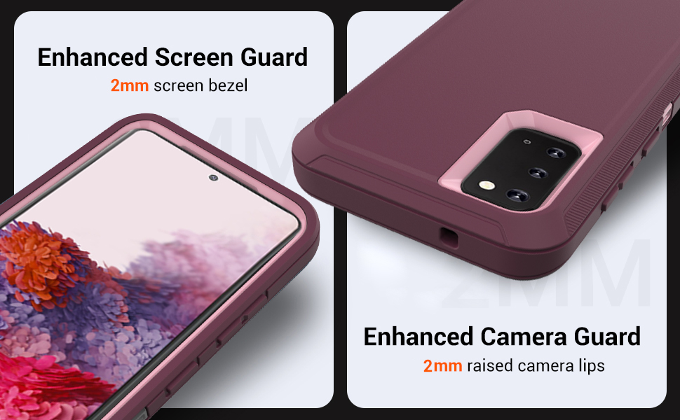 Amazon.com: Guirble for Samsung Galaxy S20 Case,Shockproof Dropproof Galaxy S20 Case,Heavy Duty ...