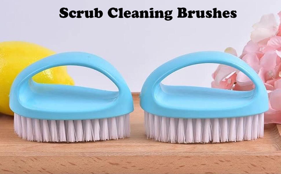 Amazon.com: 2 Pack Scrubbing Brushes for Cleaning, Heavy Duty Scrub ...