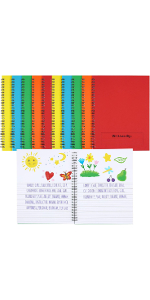 Amazon.com : Henoyso 48 Pcs Primary Composition Notebook K-2 9 3/4 x 7 1/2 Inch Primary Journal ...