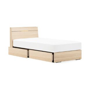 Amazon｜【フランスベッド正規品】 ベッドフレーム・マットレスセット ウォールナット色 シングル レッグタイプ 「エディ(EY-02C) + TW-100α」 シンプルモダンなフレームと高 ...