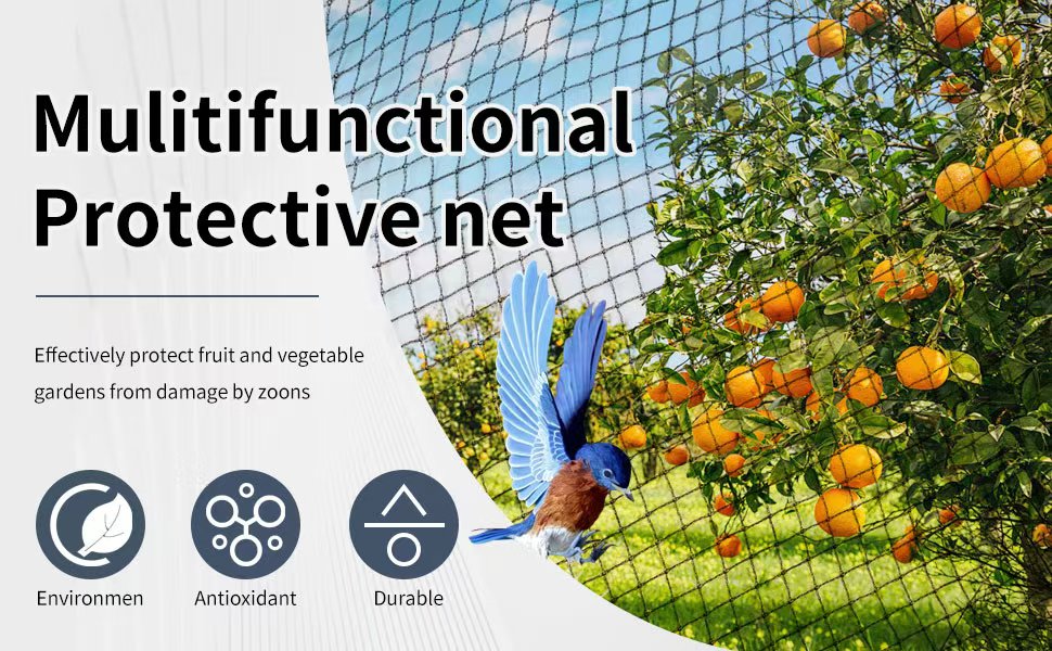 Amazon.com : Garden Netting, Black Bird Netting Heavy Duty,Rabbit,Squirrels,Anti Birds,Larger ...