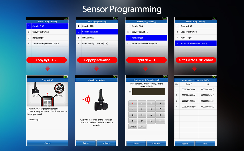 Amazon.com: JDIAG TPMS Relearn Tool T2 [Touch Screen]: Tire Pressure ...