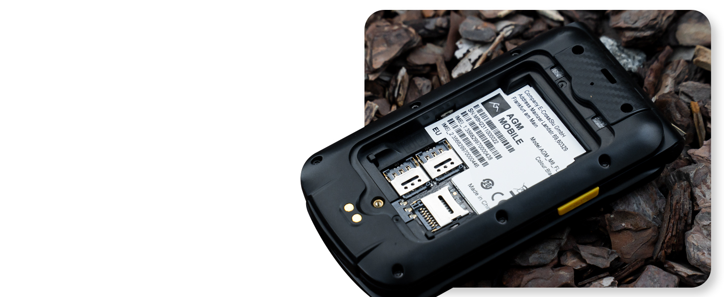 AGM M8 FLIP Klapphandy ohne Vertrag 4G, Robust Outdoor Handy mit großen Tasten,Ladestation ...