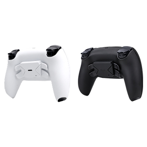 Programmable Remap Black Back Paddles Kit for PS5 Controller BDM 030&BDM 040, 4 White Upgrade ...