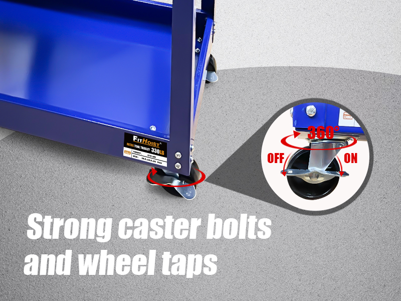 Amazon.com: FITHOIST 3-Tier Rolling Tool Cart, 330LBS Metal Mechanic Tool Cart on Wheels, Heavy ...