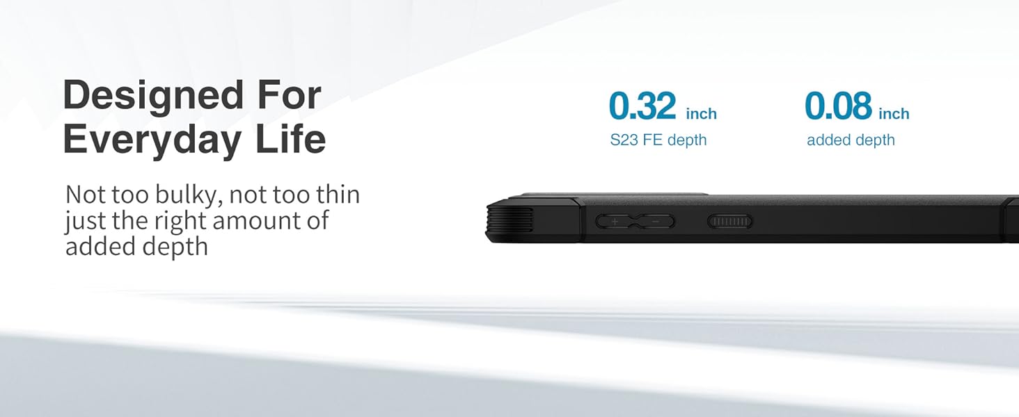 Amazon.com: SURITCH for Samsung Galaxy S23 FE Case 6.4 Inch (Only), (2 Front Frames) Full-Body ...