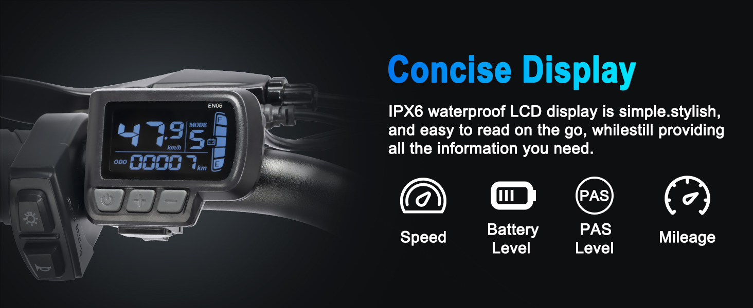 Amazon.com : YVY Electric Dirt Bike for Adults,1000W/1500W/2000W Motor 20" Fat Tire E Bike, Off ...