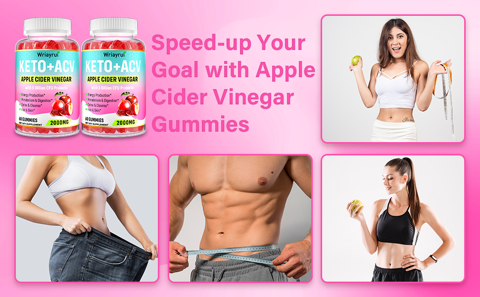 Amazon.com: Apple Cider Vinegar Gummies, Advanced Keto ACV Gummies, ACV Gummies for Detox ...