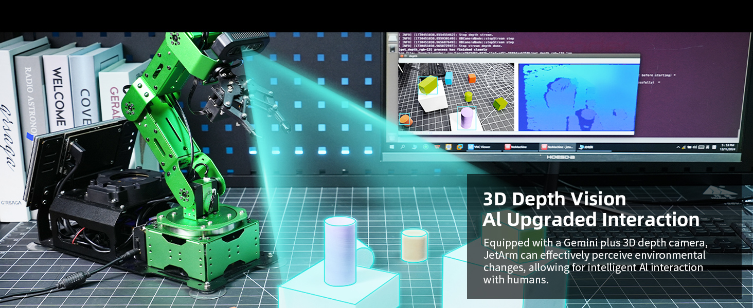 Amazon.com: HIWONDER ROS2 ROS1 Robotic Arm for Jetson Nano 6DOF ...