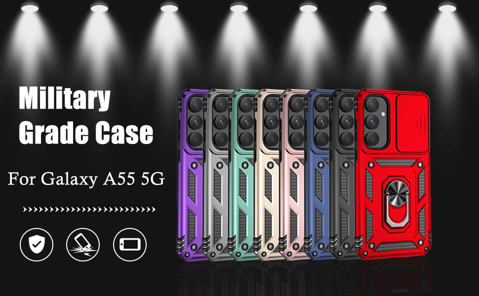 Amazon.com: for Samsung Galaxy A55 5G Case, Soft Silicone Rubber Bumper Hard Plastic Phone Case ...