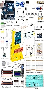 EPICTAC ® RFID Starter Kit for Arduino UNO R3 with SG90 Servo, RC522 ...
