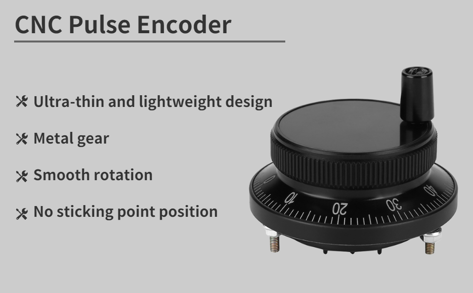 Amazon.com: 5V 60MM Hand Wheel Pulse Encoder CNC Pulse Encoder Mill ...