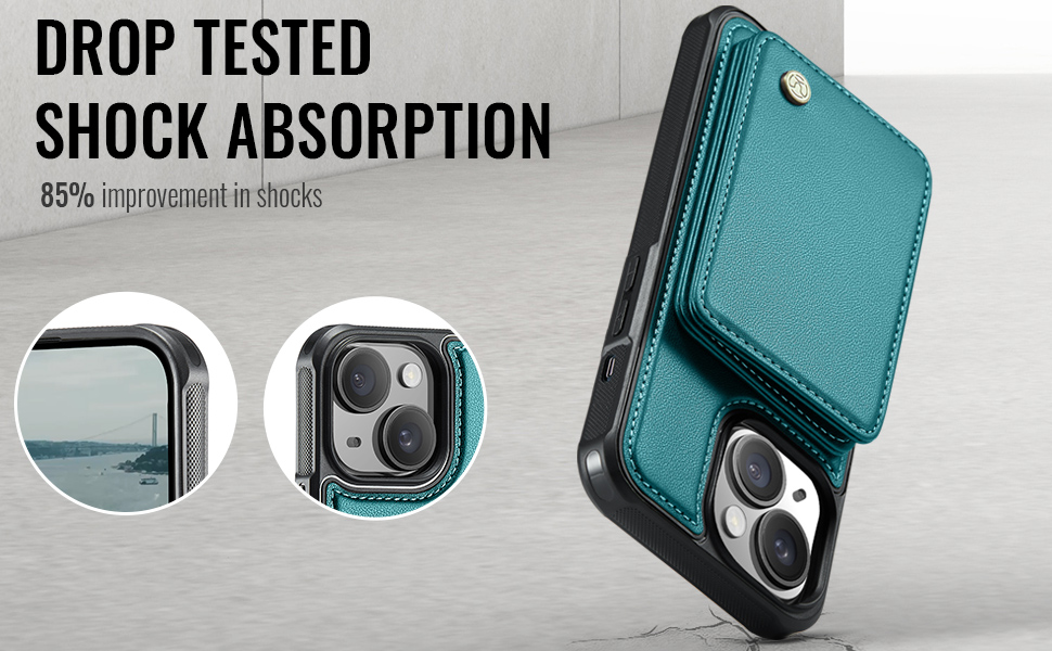 Amazon.com: Usroom Compatible with Magsafe for iPhone 14 Plus Wallet Case Magnetic Card Holder ...