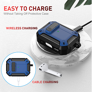 Amazon.com: Maxjoy Airpods Pro 2nd Generation/1st Generation Case Cover with Lock, AirPods Pro 2 ...