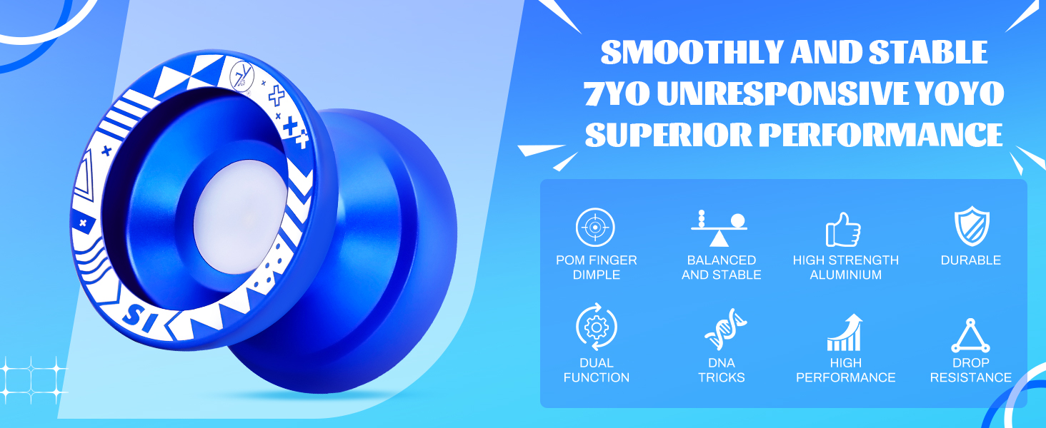 Amazon.com: 7YO S1 Professional Unresponsive Yoyo, Alloy Metal Yoyo for ...