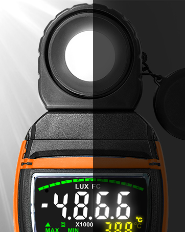 Amazon.com: HOLDPEAK - Medidor de luz de iluminancia 881D, medidor de velas de pie digital Lux 0 ...