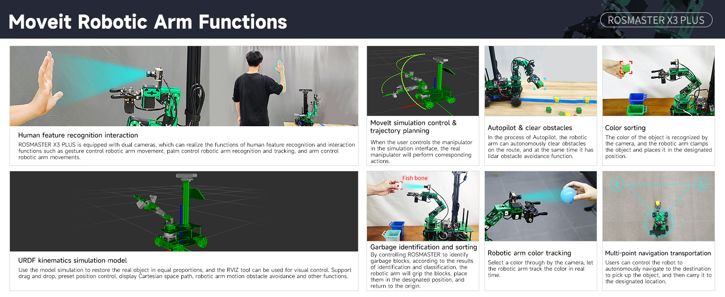 Amazon.com: Yahboom Rosmaster X3 Plus Adulds ROS Programming Artificial ...