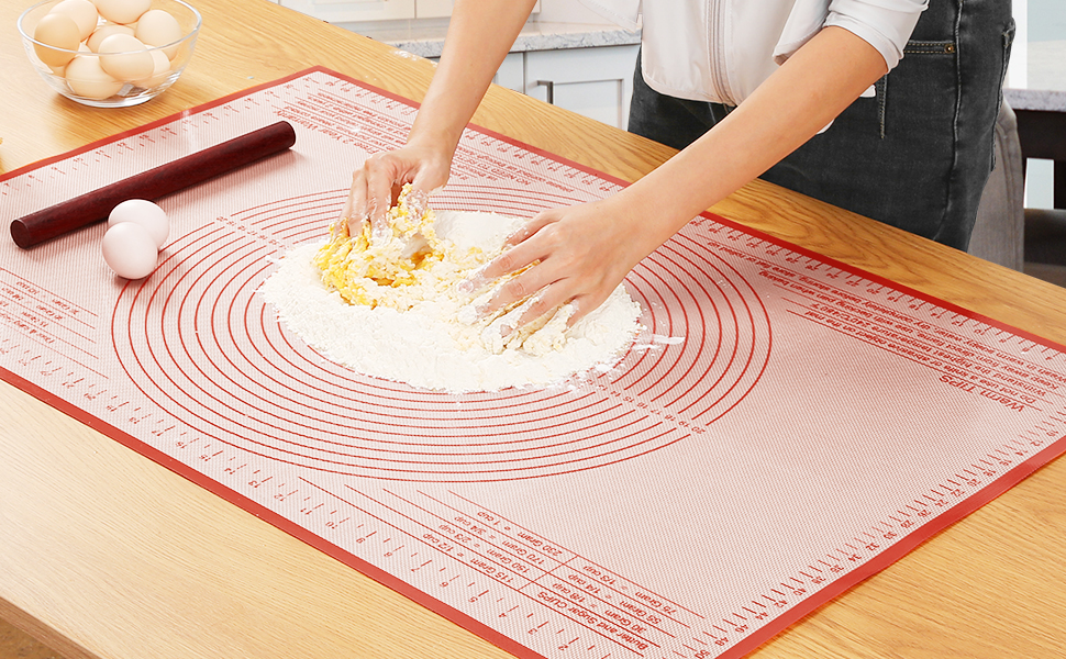 Amazon.com: Silicone Pastry Mat 36x24 Inch Nonstick Baking Mat -Perfect ...