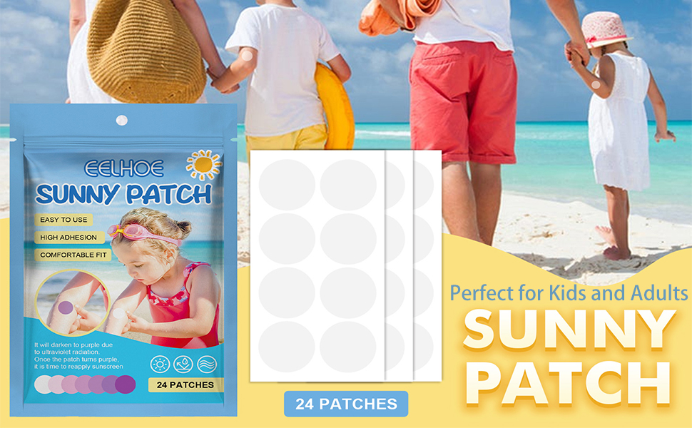 Firulab Sunscreen Patch UV Stickers to Know When to re-Apply Sunscreen | Sunny Patch Sun ...