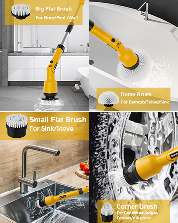 Amazon.com: 1000RPM Electric Spin Scrubber for DeWALT 18V 20V Battery ...