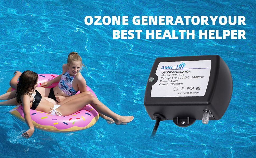 Amazon.com: EcoPooluxe Spa-124 Ozone Generator, 100mg/h Ozone Generator for Cold Plunge, Hot Tub ...