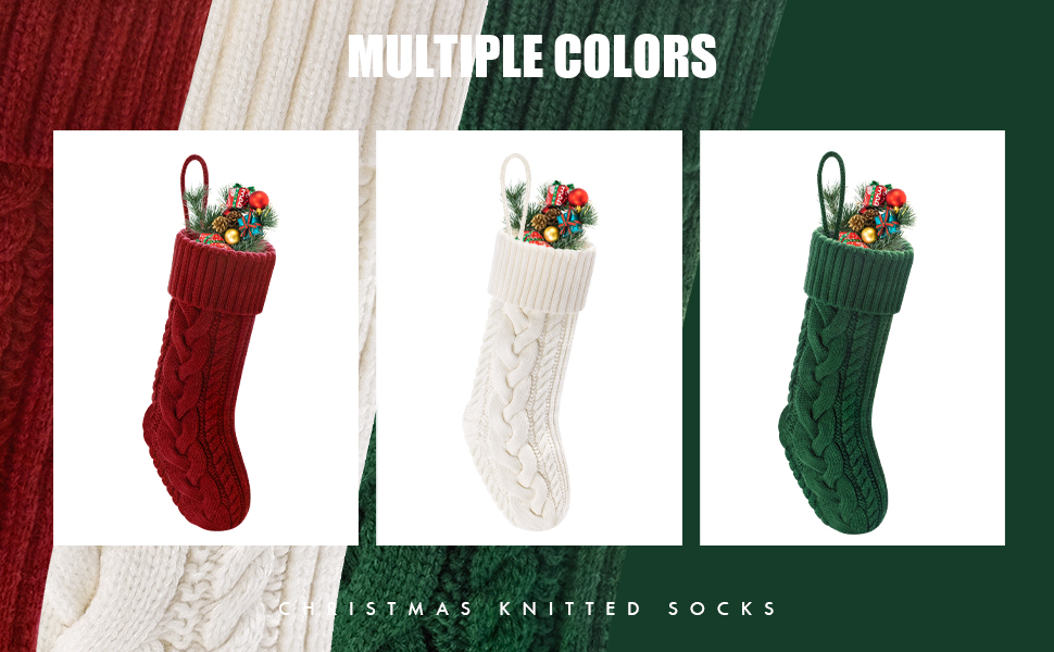 Amazon.com: Doitory Christmas Stockings 6 Pack 18 Inches Large Size ...