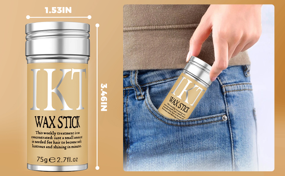 Buy Keli x IKT Hair Wax Stick - 75Gm, Hair Wigs Edge Control, Non-Greasy Hair Styling Wax Stick ...