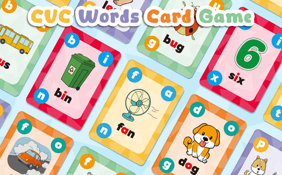 Amazon.com: Torlam Phonics Games for Kids, CVC Word Games Learn to Read Spelling Reading Sight ...