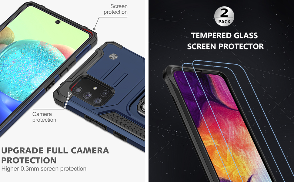 Amazon.com: for Samsung Galaxy A71 5G Case Military Grade Built-in Kickstand Case with Stand ...