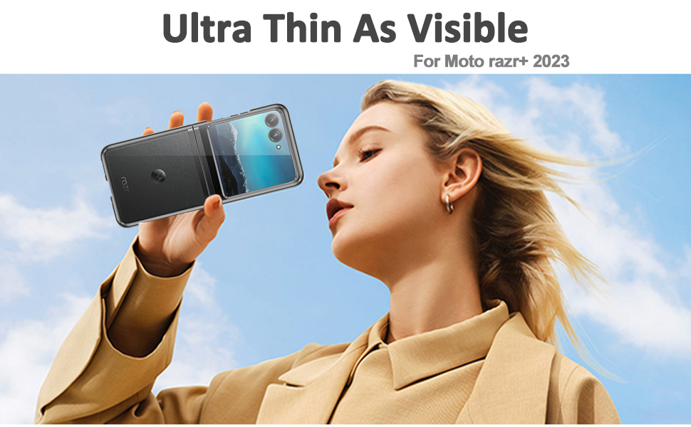 NINKI Compatible Flip Case for Motorola Razr Plus 2023, Electroplated Luxury Case, Durable and ...