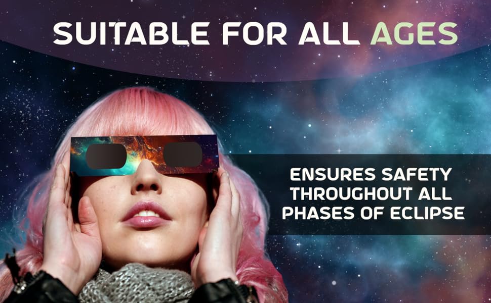 Amazon.com: Helioclipse [12 Pack Solar Eclipse Glasses Nasa Approved 2024 - Iso Certified 12312 ...