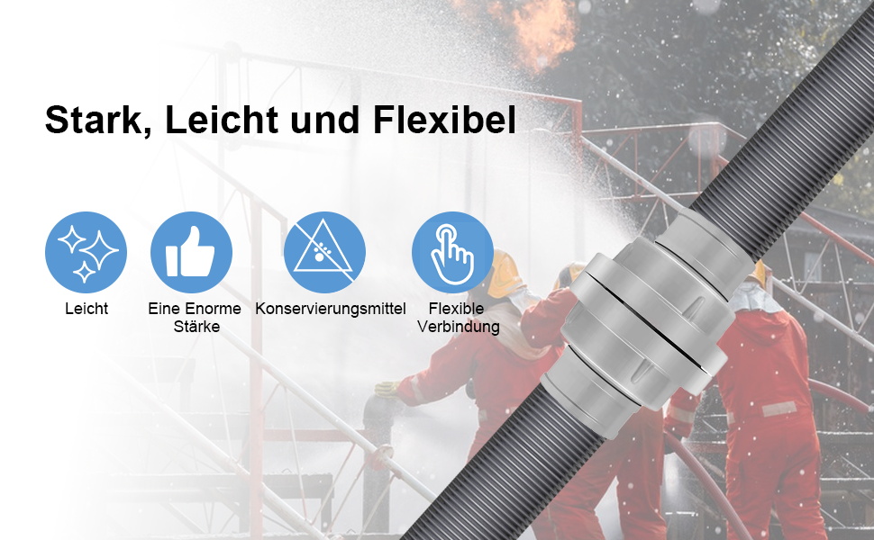 Storz Kupplung 2 Zoll Festkupplung mit Dichtung C-Kupplung mit Innengewinde Alu Schlauchkupplung ...