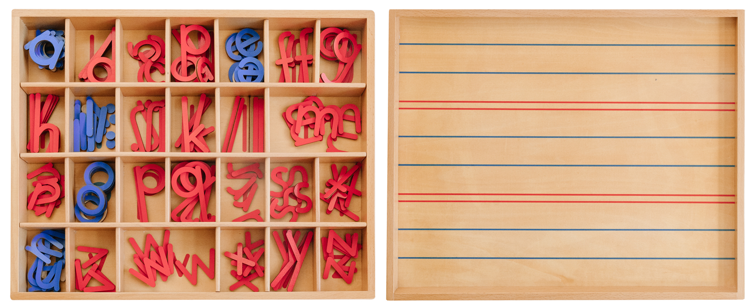 Amazon.com: Movable Alphabet Montessori Wooden Letters - Moveable ...
