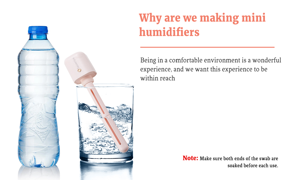 Amazon.com: Mini Portable Humidifier, travel humidifier, Small USB ...