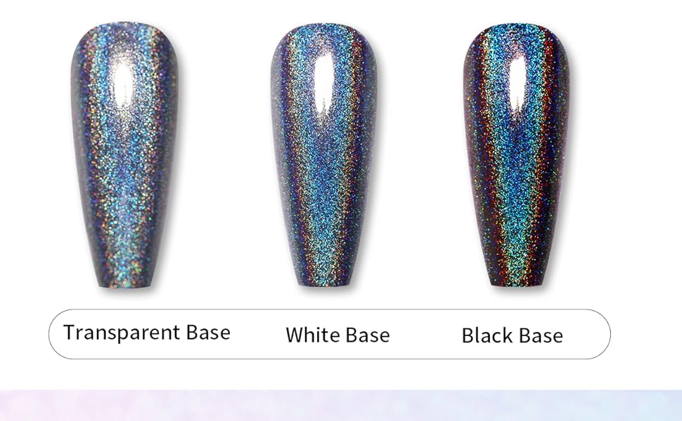 Born Pretty 6ml Holographic Holo Glitter Super Shine Nail Art Polish H001 - Shine In The Dark ...