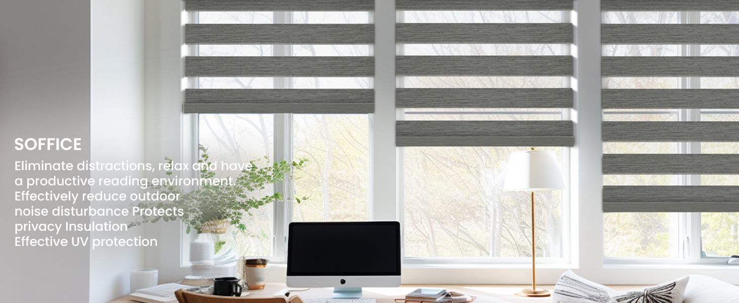 Amazon.com: MoDanCeQ No Drill No Tools Zebra Blinds for Windows,Cordless,Blackout,Premium Thick ...
