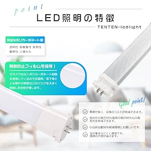 Amazon | FPL36EX-N LED ツイン蛍光灯 36W 昼白色5000K FPL36 ツイン1 GY10Q口金 コンパクトLED蛍光灯 FPL36形 ナチュラル色 FPL36EXN ...