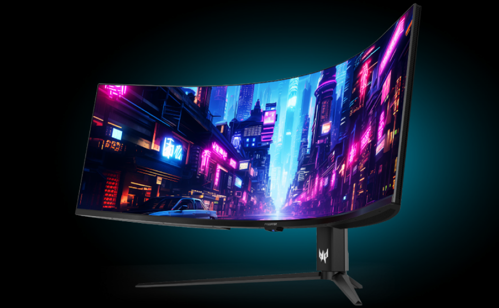 Amazon.co.jp: Predator ゲーミングモニター 57.1インチ DUHD Mini LEDバックライト VA 湾曲 非光沢 120Hz 1ms DCI-P3 98% Delta E