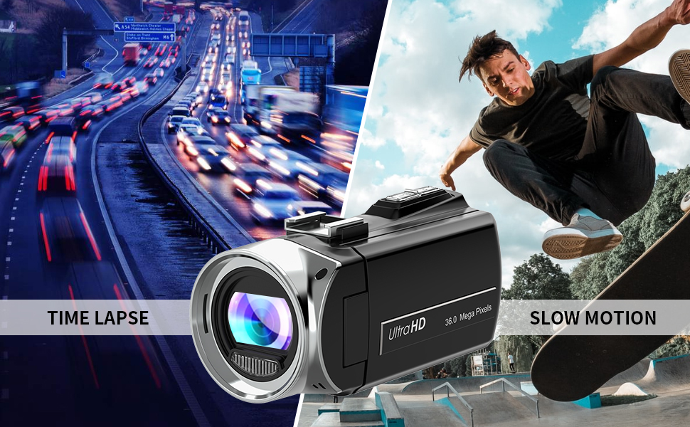 Amazon.com : Hojocojo Video Camera, 4K Camcorder 36MP Vlogging Camera for YouTube, 3" IPS Screen ...
