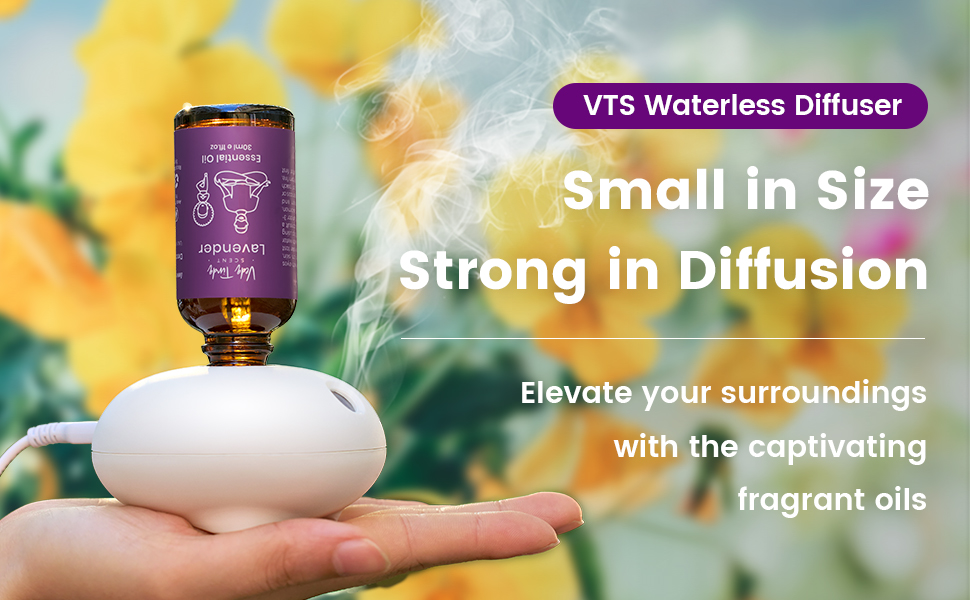 Amazon.com: VTS Waterless Diffuser, Portable Waterless Oil Diffusers, Aromatherapy Pure ...