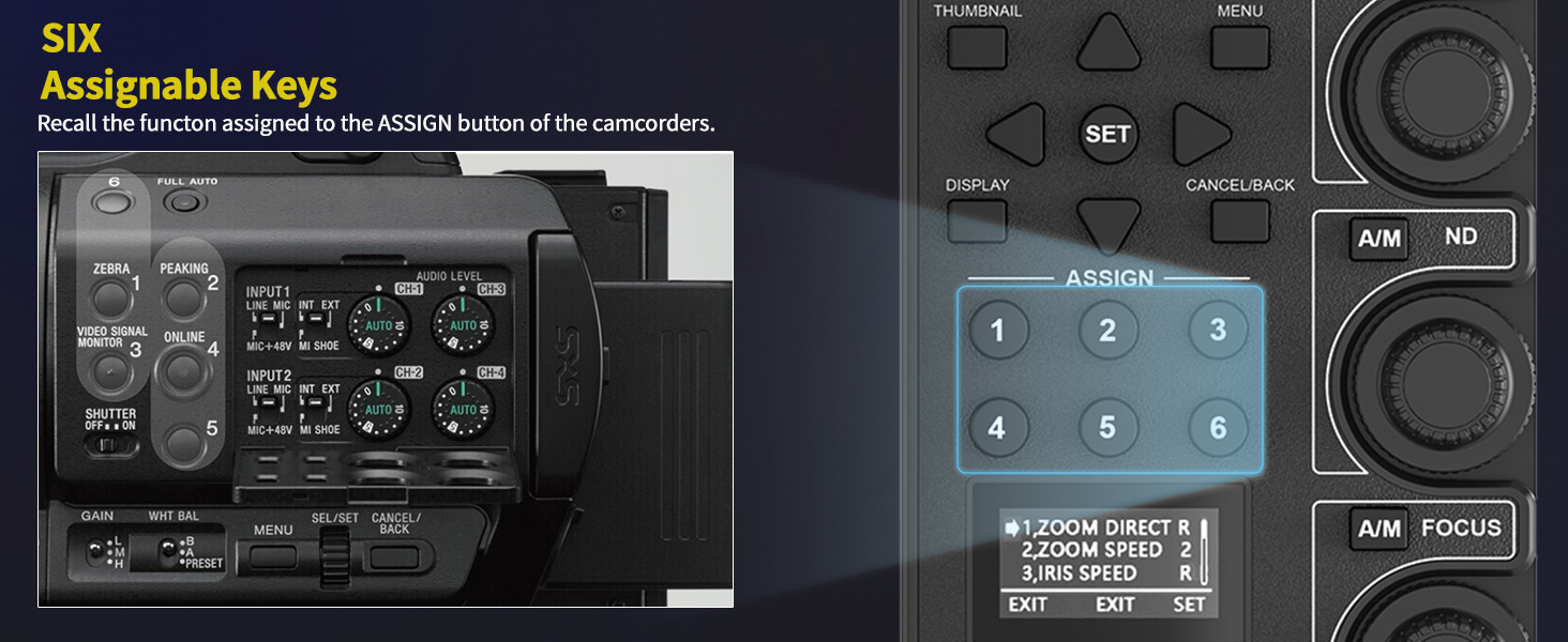 Amazon.com: for Sony Camcorder Lanc Zoom Controller - Wireless & Wired Remote Control with IRIS ...