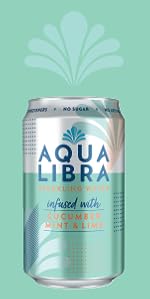 AQUA Libra Sparkling Water, Sugar-Free Fruit Water, No Sugar, No Calories, Blood Orange and ...