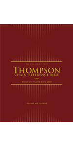 NKJV, Thompson Chain-Reference Bible, Handy Size, Leathersoft, Navy, Red Letter, Comfort Print ...