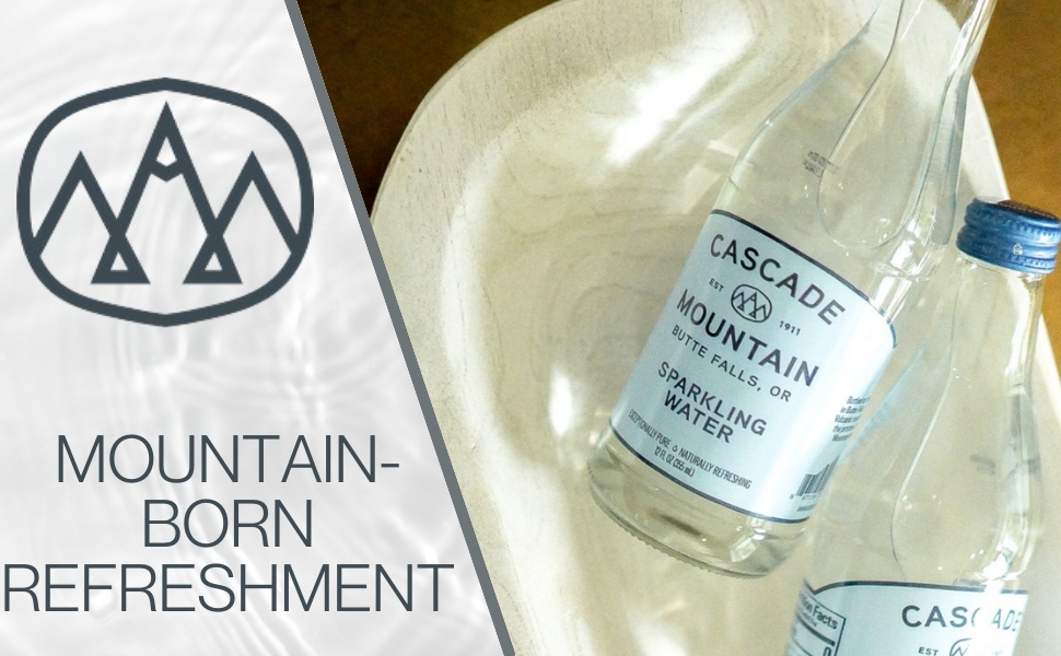 Amazon.com: Cascade Mountain Spring Water in Glass Bottles | 12oz (12 Pack) | 7.7 pH Balanced ...