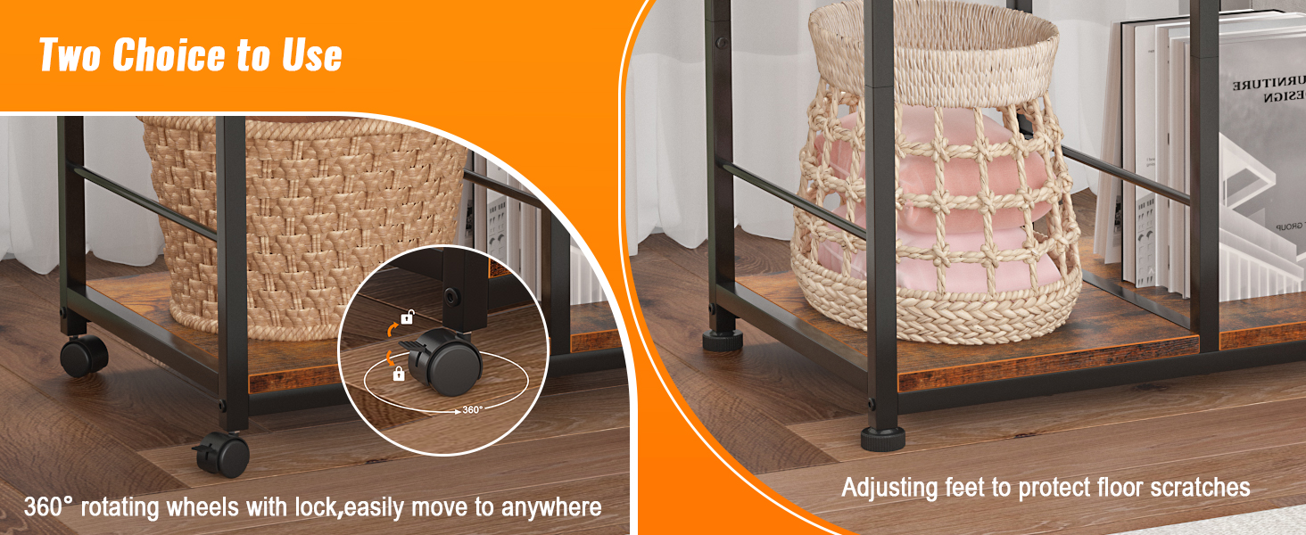 Amazon.com: Furologee 3 Tier Printer Stand for Home Office Organization ...