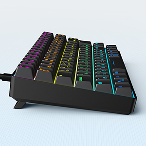 Amazon.co.jp: iClever G03 Gaming Keyboard, Red Axis, 88 Keys, RGB, Numeric Keypadless, 75% Size ...
